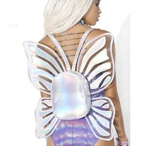 Bags | Holographic Butterfly Backpack | Poshmark
